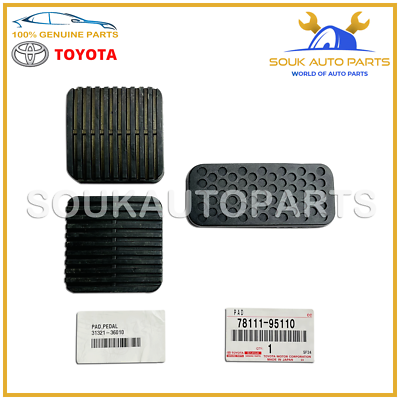 31321-36010 78111-95110 Genuine Toyota BRAKE ACCELERATOR PEDAL PAD SET ...