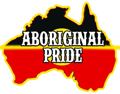 ABORIGINAL PRIDE STICKER GLOS LAMINATED 200MM BY 156 MM | eBay Australia