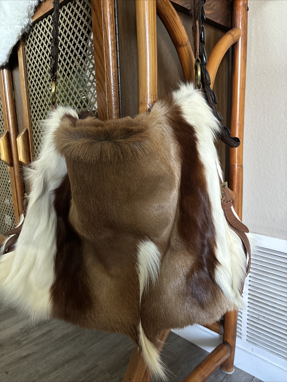Springbok Fur , Crocodile Tail Tote Shoulder Bag, Hand Make. | eBay