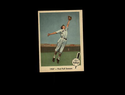 1959 Fleer Ted william 8 1937 First Full Season NM #D1,206521 | eBay