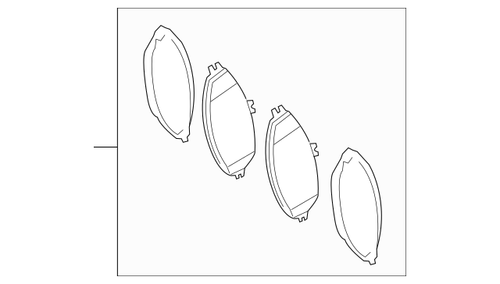 OEM 0084203820 Mercedes Benz C300 C400 2015-2020 Disc Brake Pad Set ...