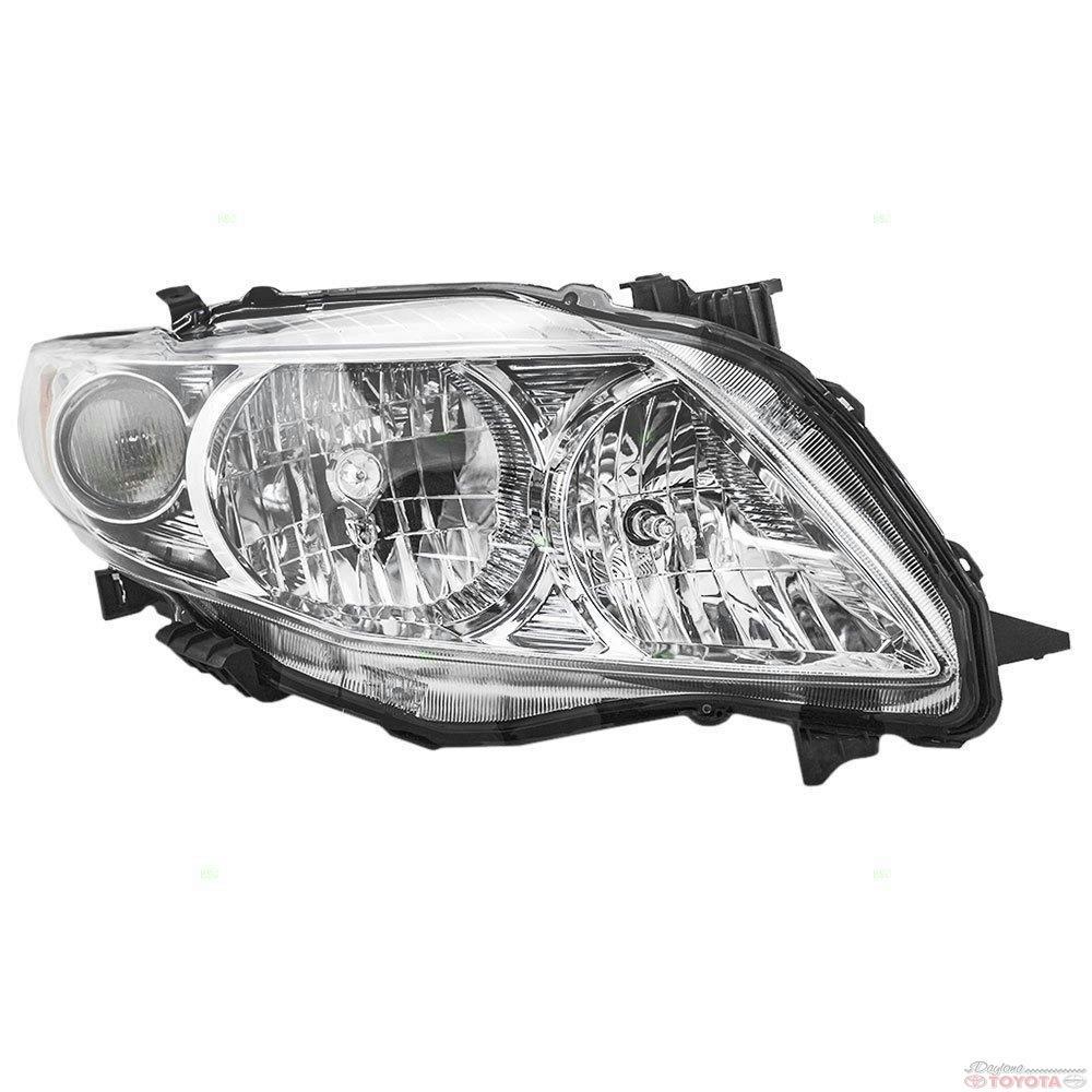 OEM TOYOTA COROLLA SEDAN PASSENGER SIDE HEADLAMP 81110-02670 FITS 2009 ...