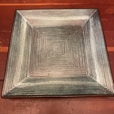 Oneida Adriatic Blue/Green Black Square 10.75”Dinner Plate Replacement ...