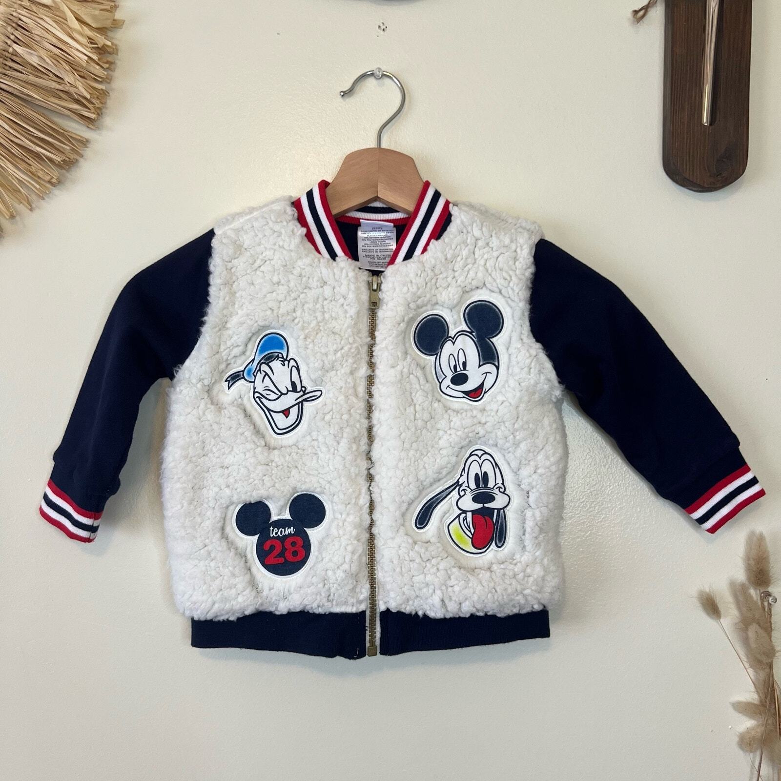 Disney Junior Mickey Mouse Fuzzy Sherpa Longsleeve Bo… - Gem