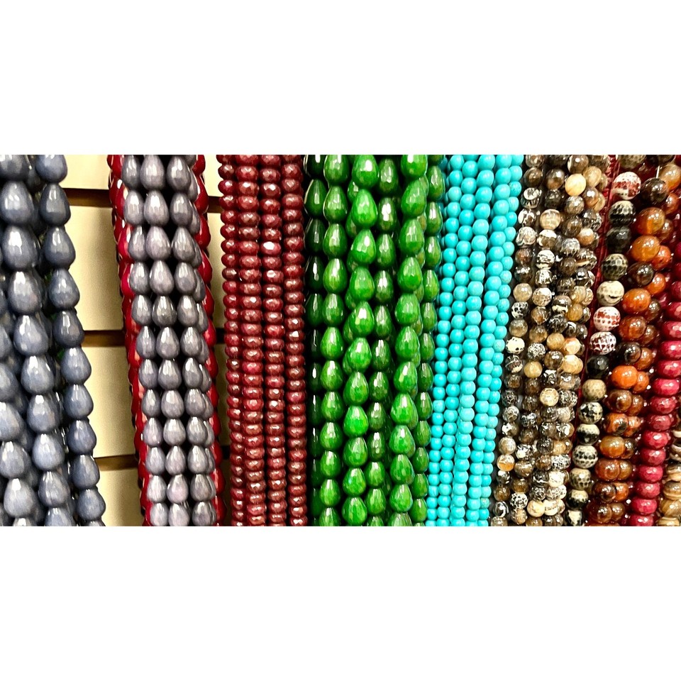 Lot of 100 Gemstone Strands, Gemstone Beads Lot, Beads Box | eBay