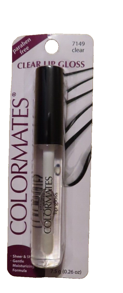 Colormates Lip Gloss #7149 Clear Paraben Free .26 oz. NEW | eBay