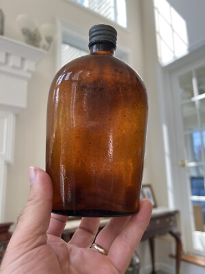 Nice SEAM SIDE FLASK WITH ORIGINAL TIN CAP | eBay
