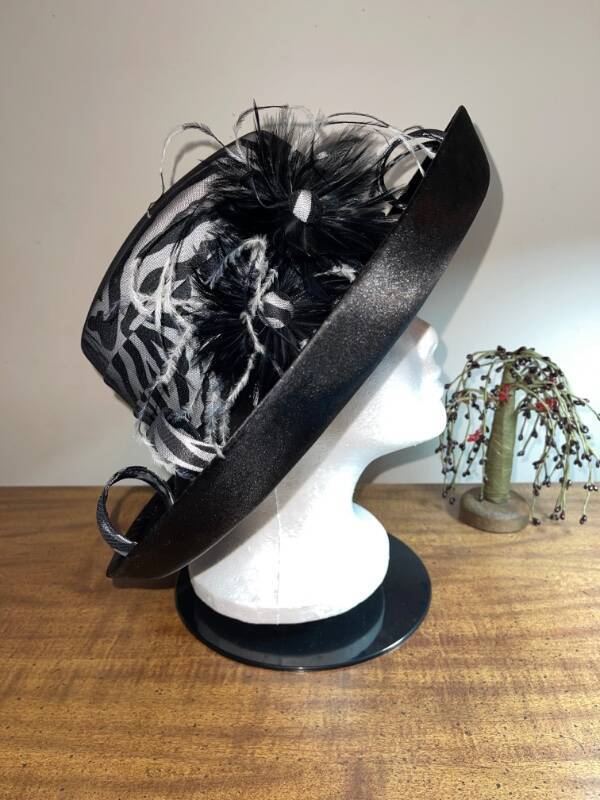 Women's FINE MILLINERY COLLECTION By August Accessories Zebra Print Hat ...
