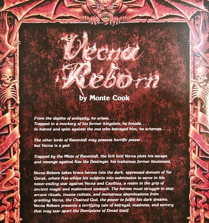 Vecna Reborn - Ravenloft - Dungeons & Dragons - D&D - AD&D | eBay