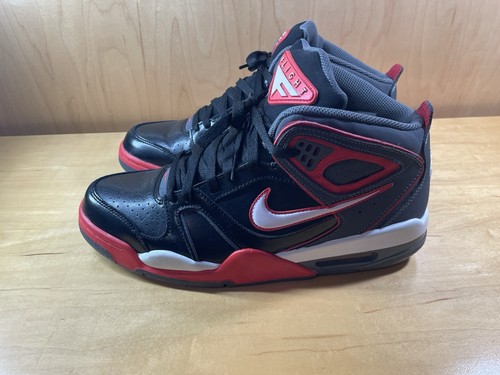 2011 Nike Air Flight Mens Sz 10.5 Red-white-grey-black 397204-016 High ...