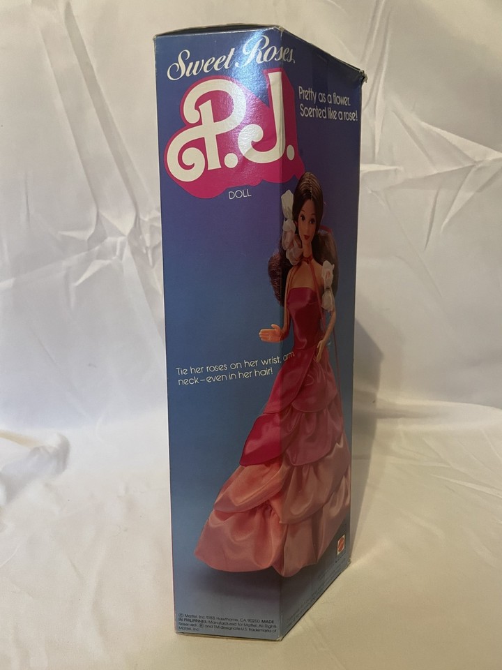 RARE Mattel 1983 Barbie Sweet Roses PJ in Box ~ Steffi Face doll # 7455 ...
