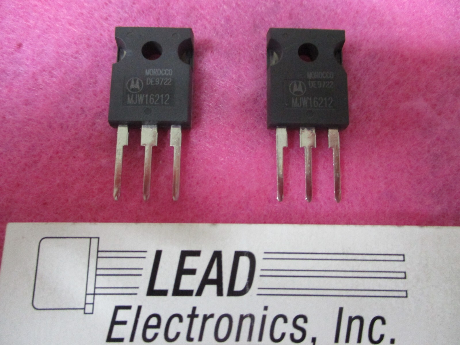 QTY2 MOTOROLA MJW16212 NPN POWER DEFLECTION TRANSISTOR TO-247 FREE ...