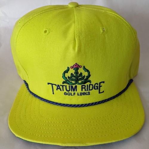 TATUM RIDGE GOLF LINKS YELLOW BASEBALL CAP NEW | eBay
