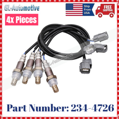 Set of 4 Oxygen O2 Sensor Downstream Sensor for Acura TL RL Honda Pilot ...
