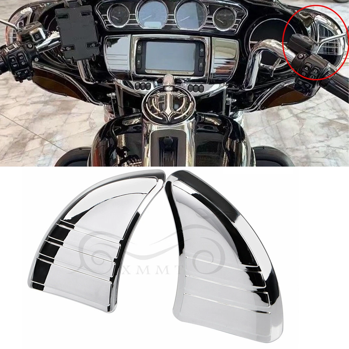 Inner Fairing Harley Tri Street Glide flhxxx efi flhxiのためのモーターインナー ...