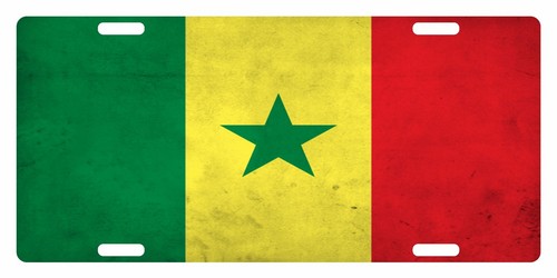 SENEGAL Flag Custom License Plate NATIONAL Emblem DIRTY Version | eBay