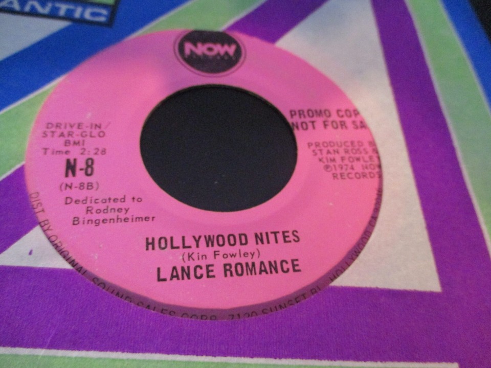 1974 LANCE ROMANCE California Summertime Promo 7" NOW N-8 Glam Rock ...