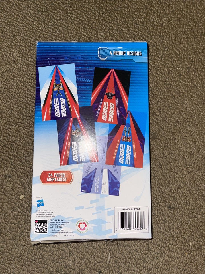 GI Joe 24 Paper Airplane Valentines | eBay