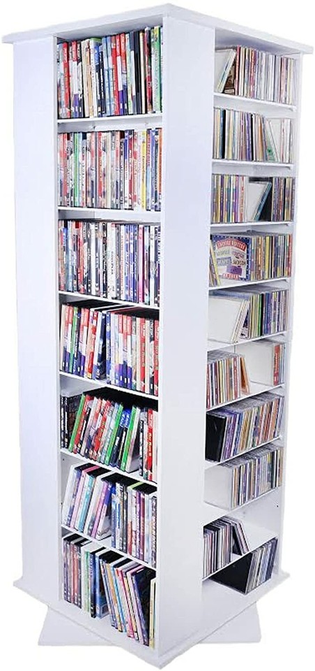 Large 1600 CD Rack / 756 DVD Rack Revolving Rack NEW | eBay
