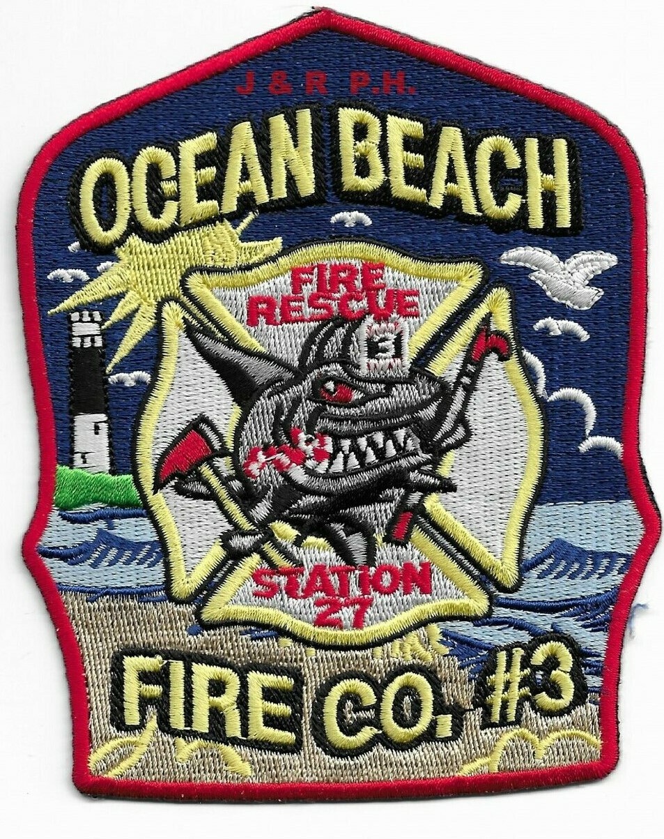 Ocean Beach Fire Comp. - 3 / Station - 27, New Jersey (4" x 5") fire ...
