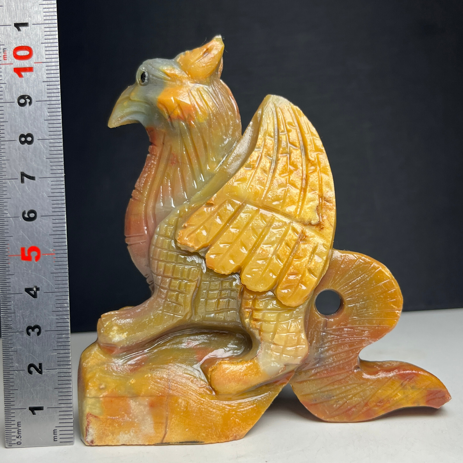 281g Natural Crystal Mineral Specimen. Amazon Stone. Hand-carved ...