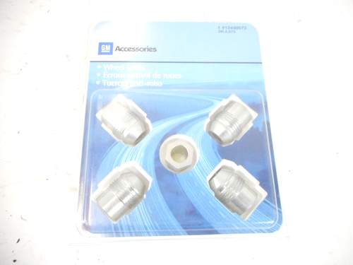 GM Wheel Lock Lug Nut Set W/ Unique Key Chevrolet Impala Malibu Cobalt ...