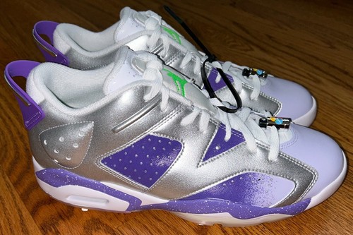 Air Jordan 6 Retro Low Golf Spikes NRG US Open Silver Purple FD0205-055 ...