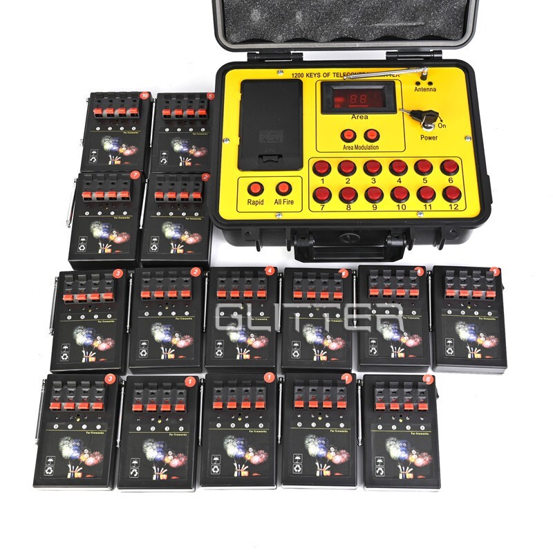 Waterproof 1200 group pyrotechnics firing console system 60 channel ...