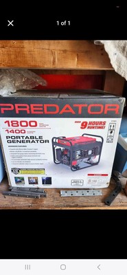 NEW PREDATOR 1800 Watt Gas Powered Portable Generator CO SECURE Tech ...