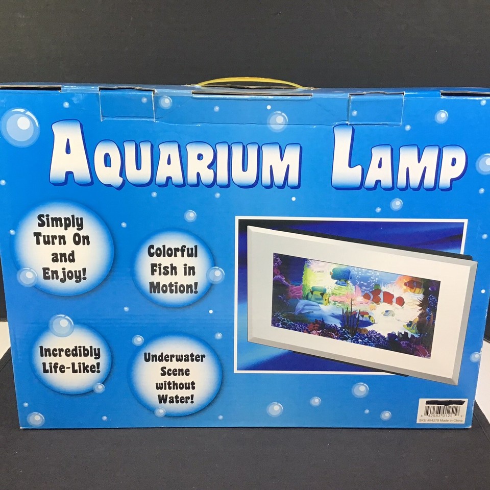 Motion Aquarium Lamp Ocean Fish Rotating Scene Lamp Night Light Cat Toy ...
