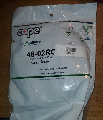 COPE Atkore Splice Plate Kit 48-02RC, Contains 2 Plates & 1 Kitcope12EG ...