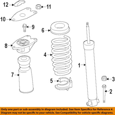 BMW OEM 12-16 328i Rear Suspension-Shock Bolt 07119907372 | eBay