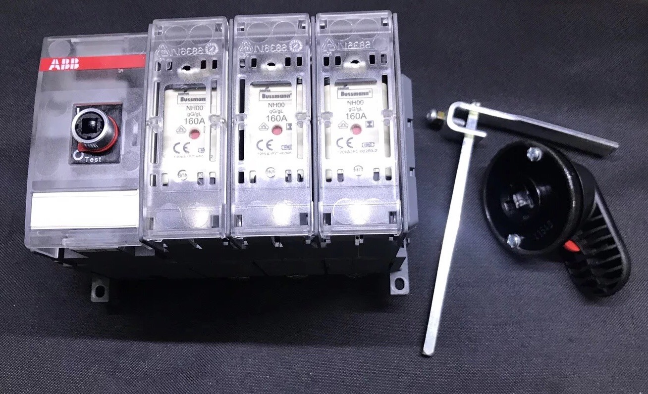 ABB PowerLine OS Switch Fuse OS 160D03BBW - 1SCA022556R3710 With fuses ...