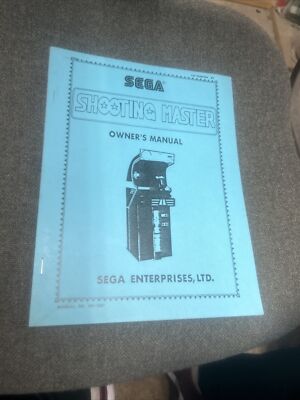 Sega SHOOTING MASTER Arcade Video Game Manual - good used original | eBay