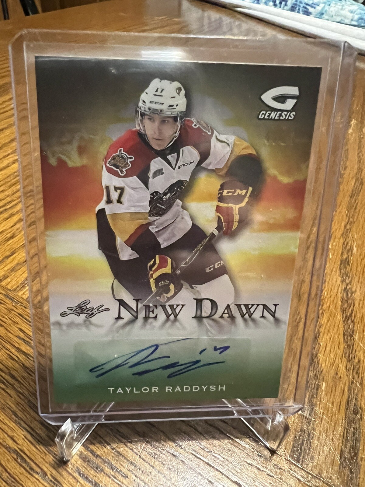 2016 Leaf Genesis Taylor Raddysh New Dawn Emerald Auto #4/10 | eBay