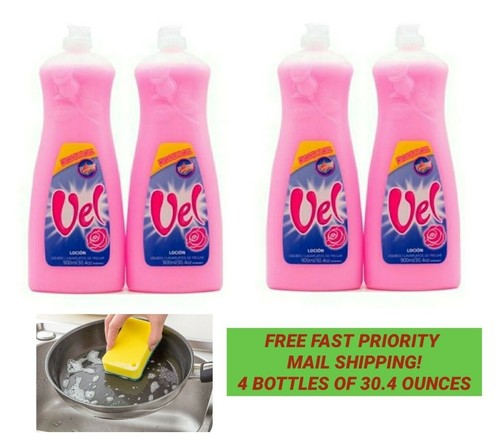 (4 - 30.4oz each Bottle) Vel Rosita Ultra Concentrate Dish Grease ...