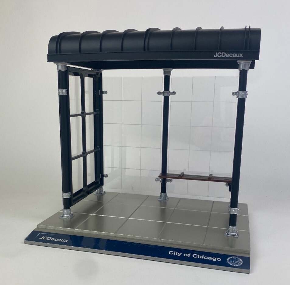 JCDecaux City of Chicago CTA Bus Shelter Model | eBay