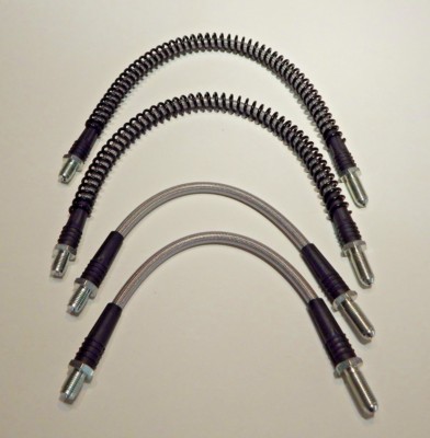 New Set of Four Stainless Brake Line Hoses Brakes Triumph Spitfire 1963 ...
