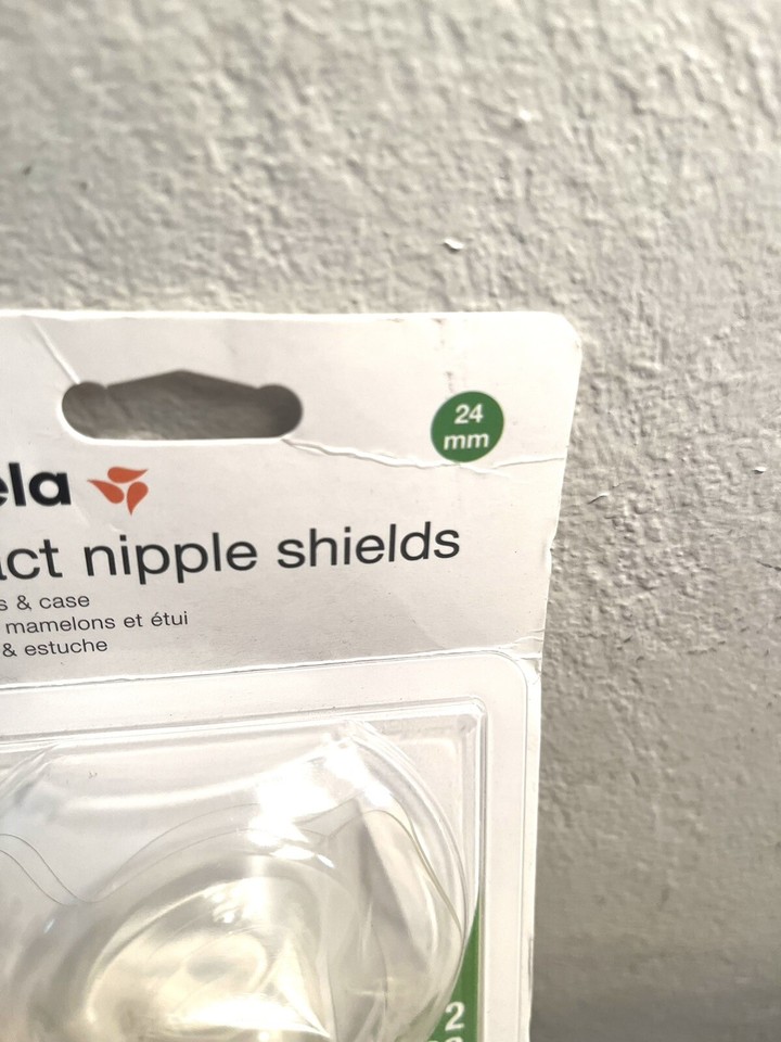 2 Medela Contact Nipple Shield & Case 24mm W/Case 2 Shields 101034107 ...