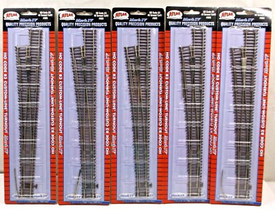 (5) HO Atlas #565 code 83 LH switches in original packages | eBay