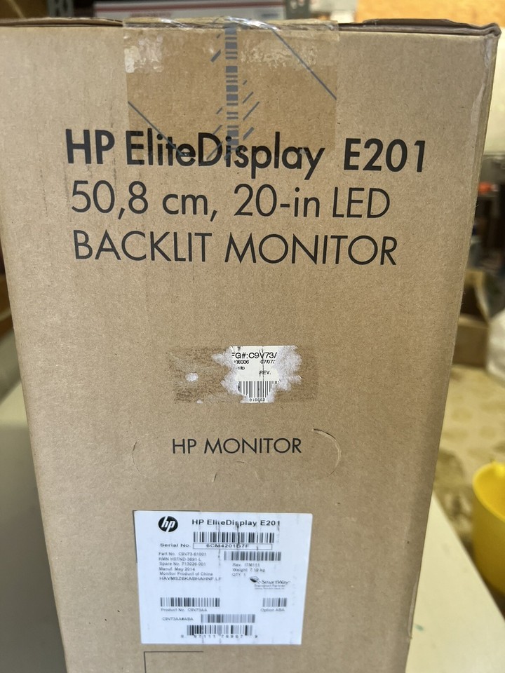 HP EliteDisplay E201 20" LED BACKLIT MONITOR HSTND-3691-L. - NEW ...