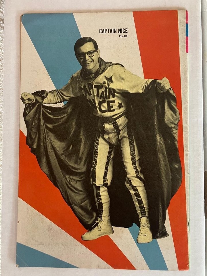 Captain Nice #1 Comic Book Gold Key 1967 TV Adventure Series Pin Up | eBay