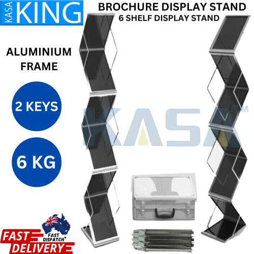 A4 Portable Brochure 6 Display Stand Literature Catalogue Portrait A4 ...