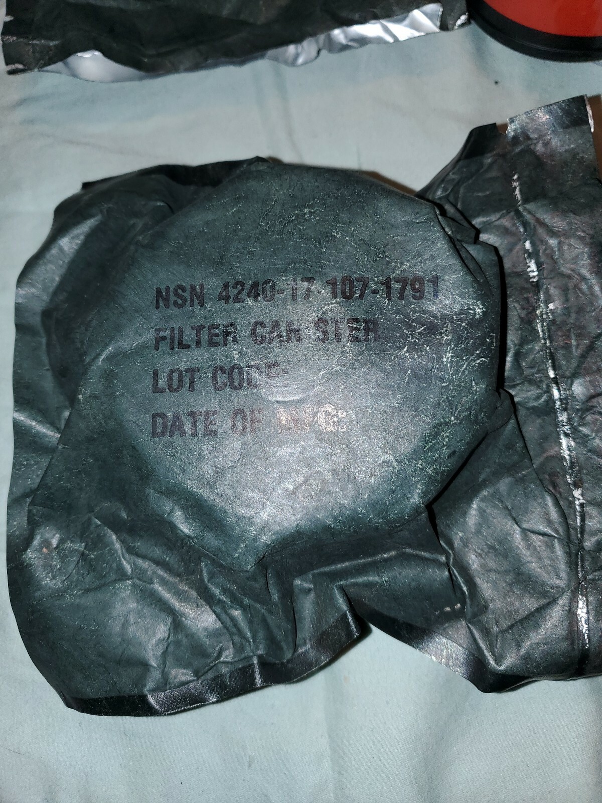 NATO 40MM GAS MASK FILTER NEW STYLE MIL-B-131H 40MM US GASMASK CLASS 1 ...