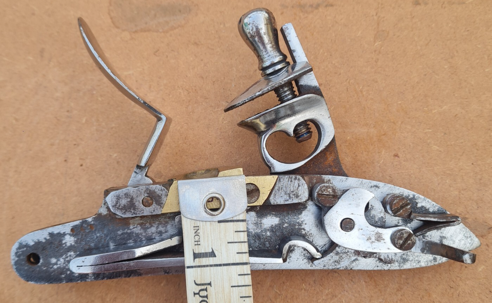 VTG BLACK POWDER MUZZLELOADER FLINTLOCK HAMMER MECHANISM RIFLE MUSKET 6 ...