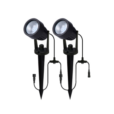 Litecraft Sitka Spike Light Kit Outdoor IP65 3W Integrated LED In Black ...