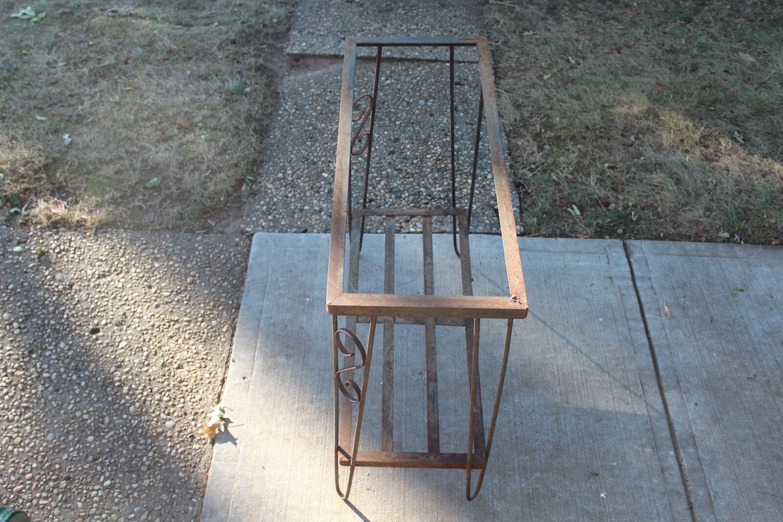 Antique Art Deco Wrought Iron Fish Tank Stand #2 Garden Architectural ...