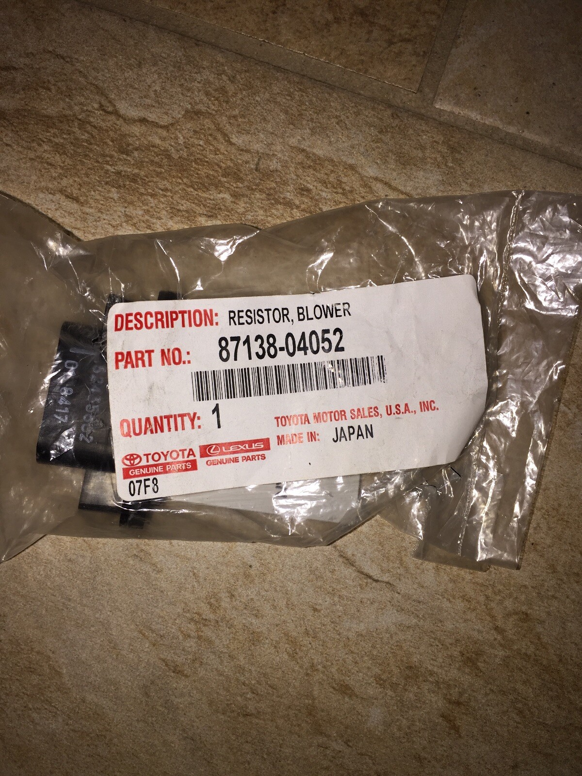 Toyota Blower Motor Resistor 87138-04052 | eBay