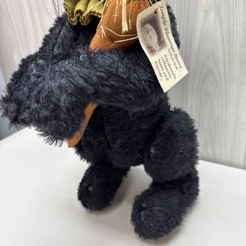 OOAK Sheryl Wells German Mohair 25" Primitive Hare with Carrot ...