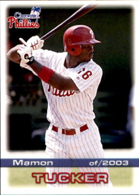 2003 Clearwater Phillies Grandstand #24 Mamon Tucker Austin Texas ...